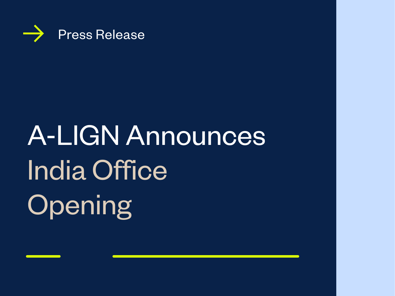 A-LIGN Continues Global Expansion in India | A-LIGN